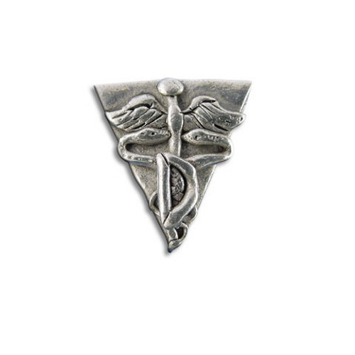 Pewter Dental Caduceus Symbol Lapel Pin - Pewter Lapel Pins ...