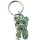 Pewter Yorkie Keychain