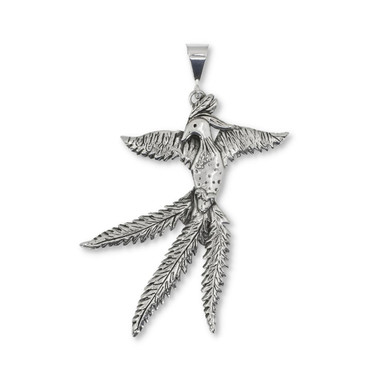 Sterling Silver Phoenix Pendant