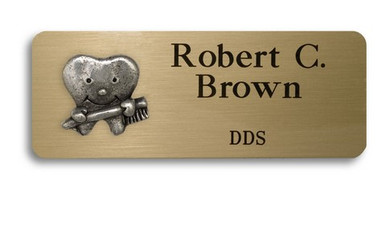 Smiling Tooth Name Badge - Dental Jewelry - Name Tags - TheMagicZoo.com