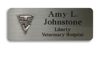 Veterinary Technician Caduceus Name Badge - Vet Tech Name Tags