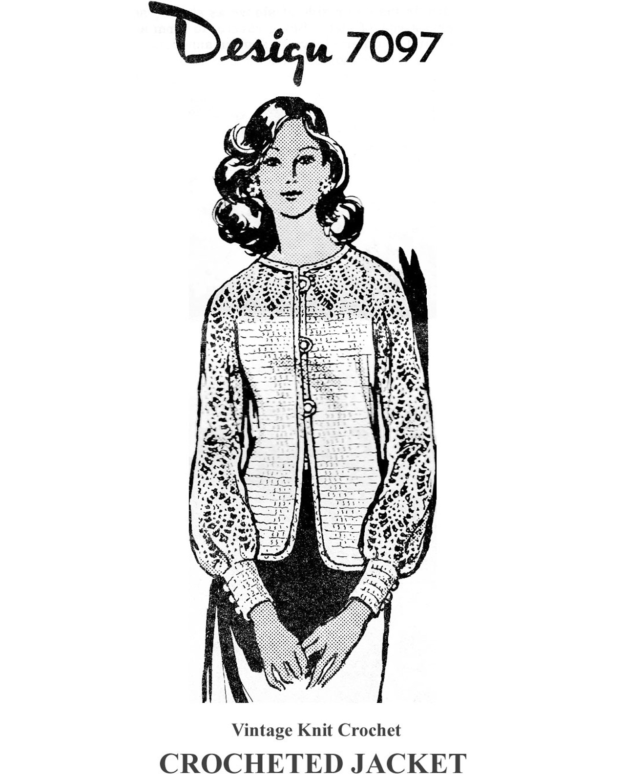 Crochet Pineapple Jacket Pattern Plus Size Mail Order 974 Laura Wheeler