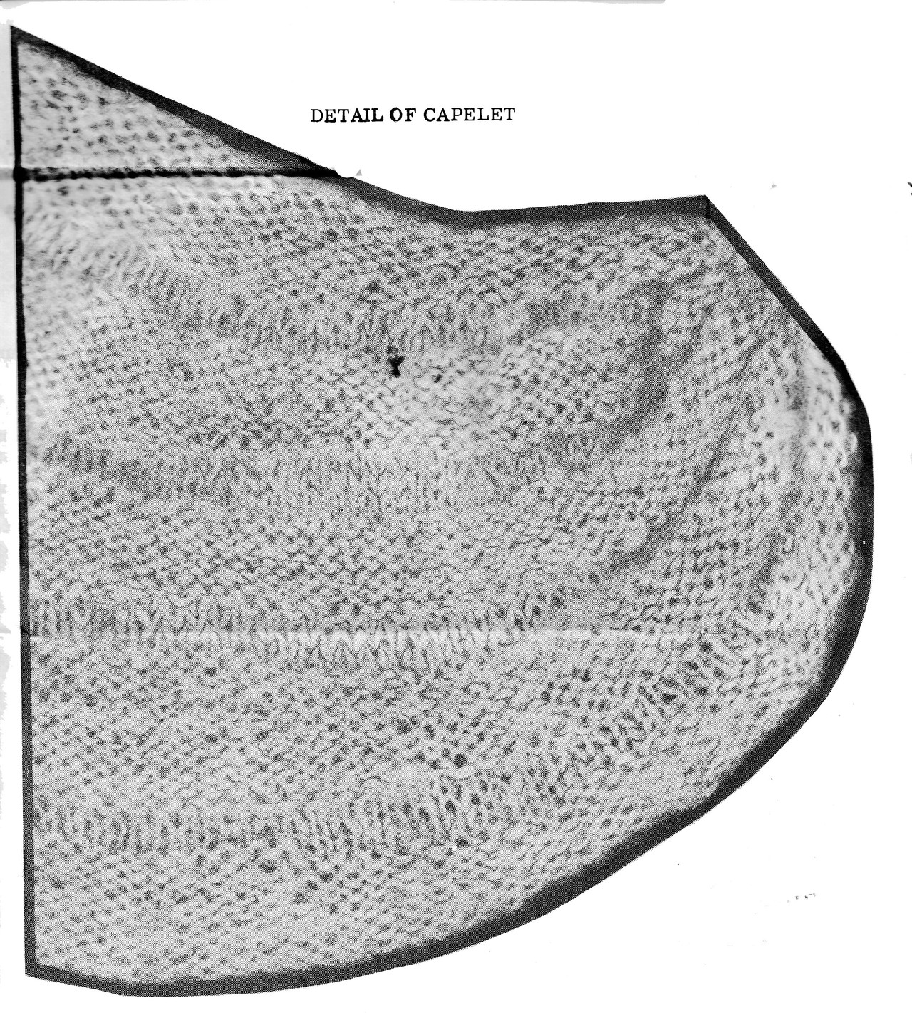 Easy Capelet Knitting Pattern in Cable and Seed Stitch