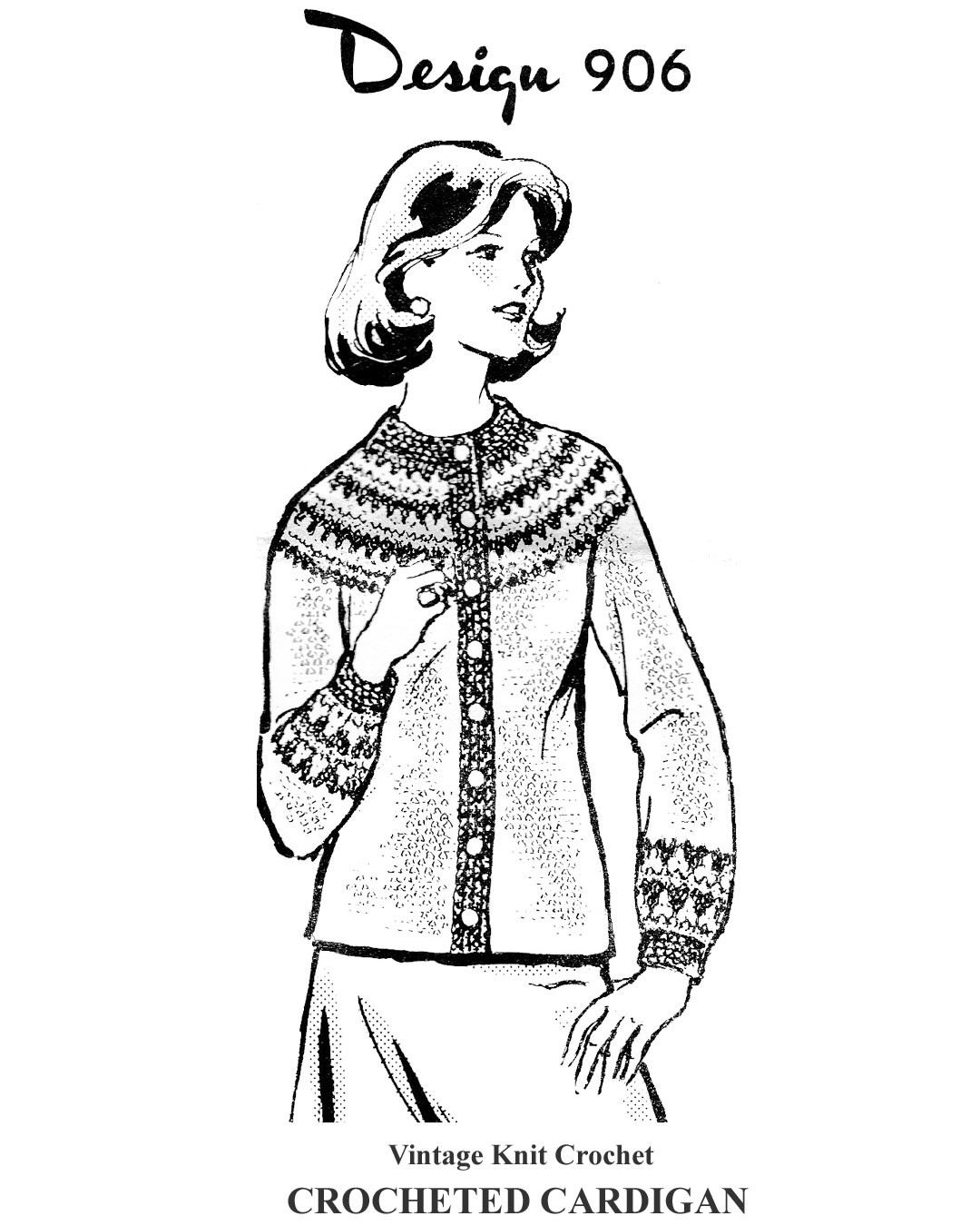 Crocheted Cardigan Jacket Pattern