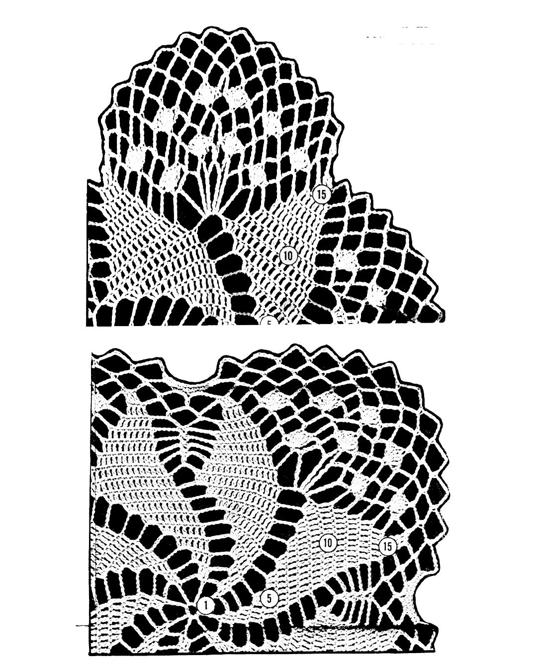 Crochet Pinwheel Doilies, Luncheon Set Pattern in three sizes, Mail ...