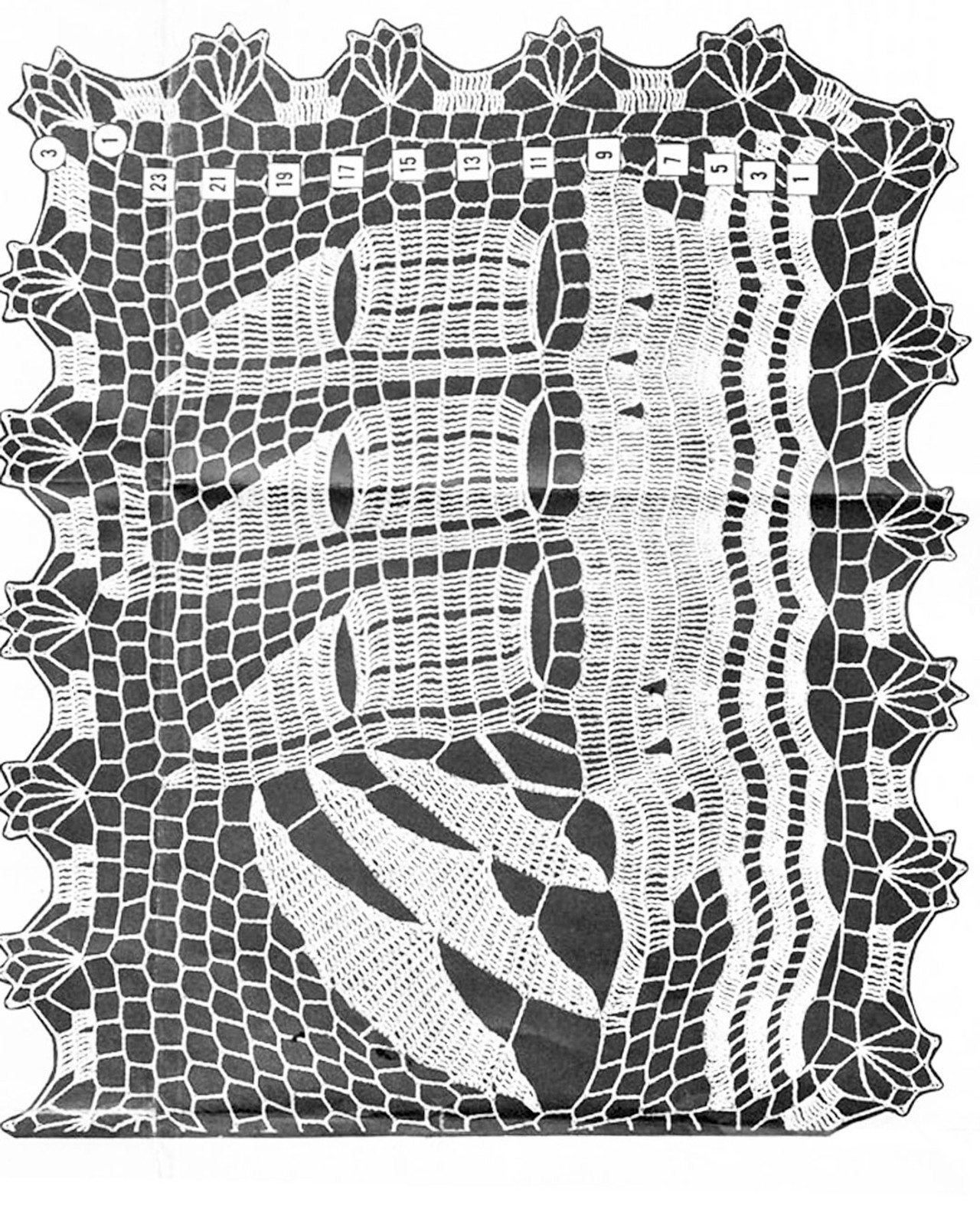 Filet Crocheted Dove Roses Chair Set Pattern Alice Brooks Design 6228