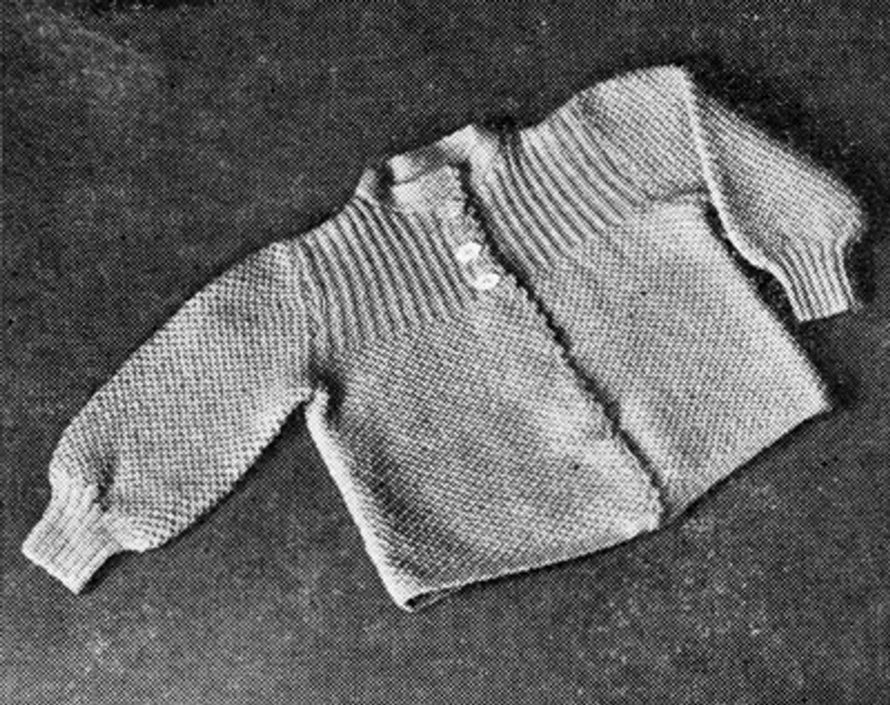 Vintage Baby Loop Stitch Jacket Knitting Pattern