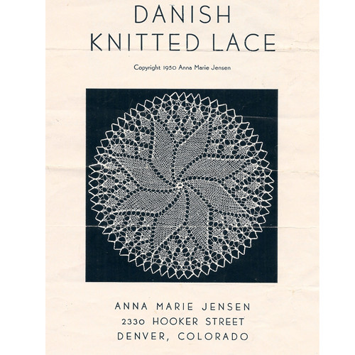 Pinwheel Danish Knitted Lace Pattern by Anna Marie Jensen