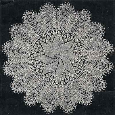 Pinwheel Danish Knitted Lace Pattern by Anna Marie Jensen
