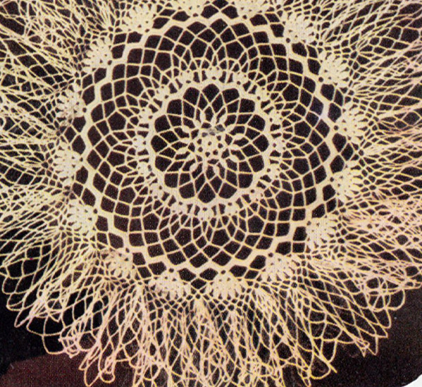 Small Crochet Star Doily Pattern with Ruffled Border