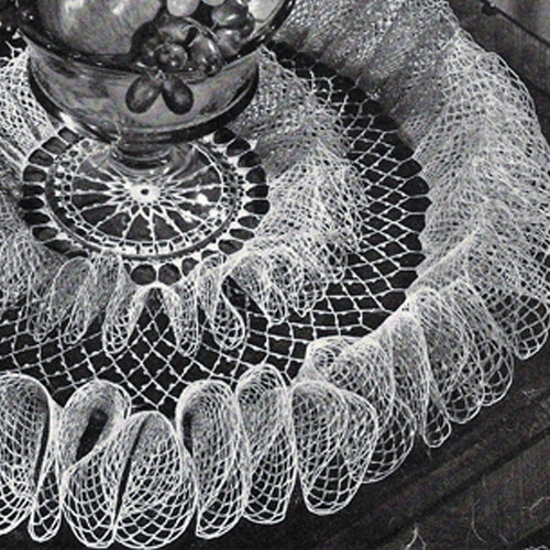 Ruffled Hexagon Doily Crochet Pattern