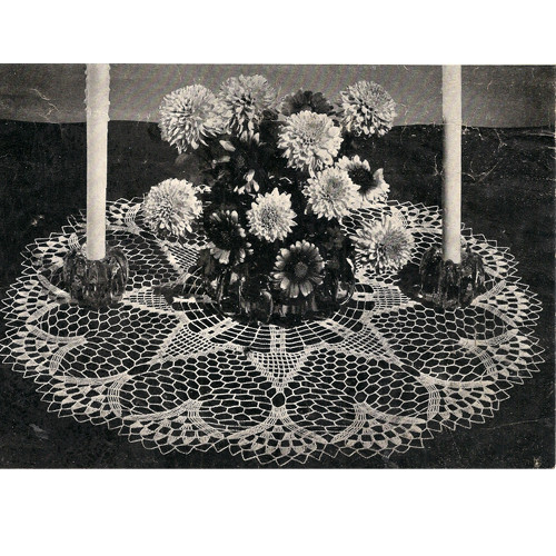 Crochet Centerpiece Doily Pattern, Enchantment