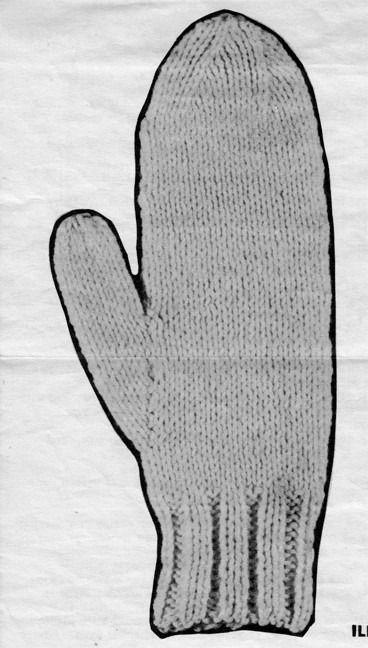 Mans Knitted Ski Helmet Pattern, Mittens, Mail Order 933 Laura Wheeler