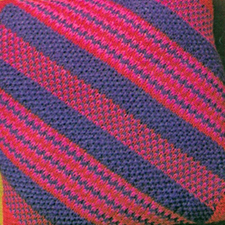 Knitted Pillow Pattern, 4 Geometric Designs