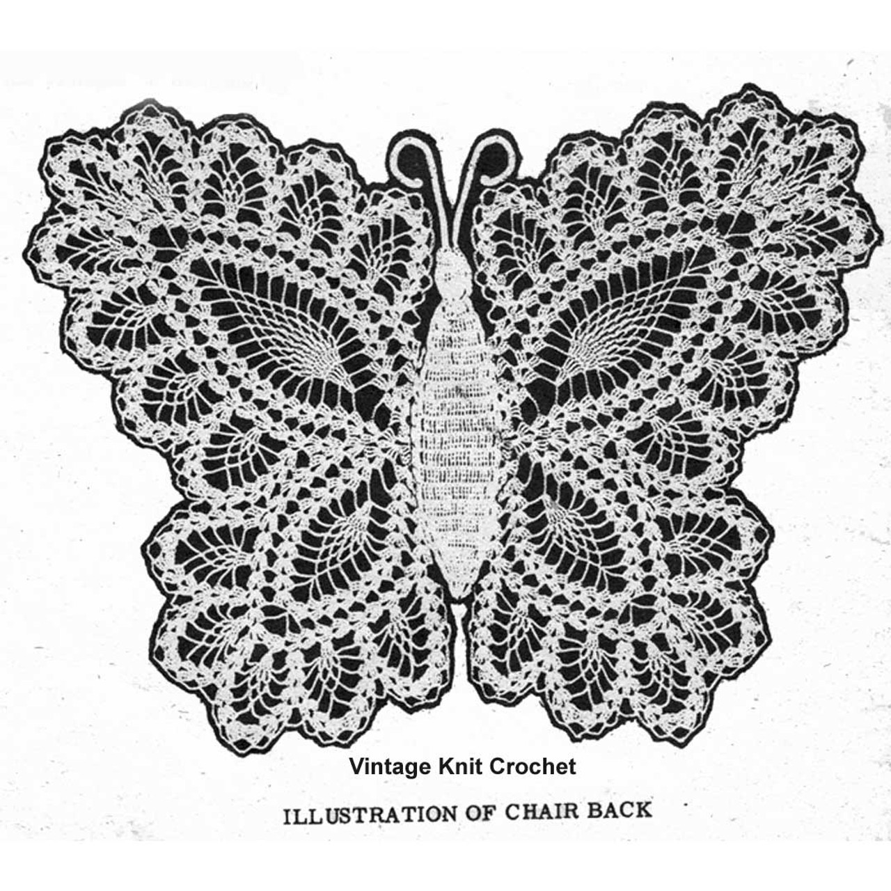 Geometric Crocheted Doily Chair Set Pattern