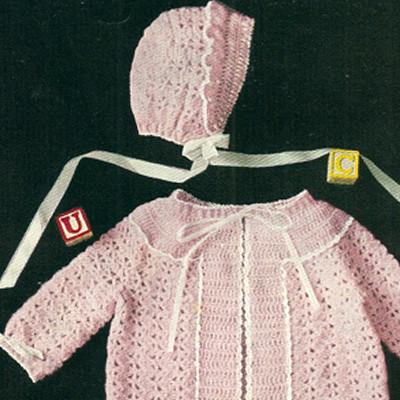 Shell Stitch Knit Baby Set