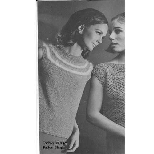 Girls Angora Knitted Beret PDF Pattern