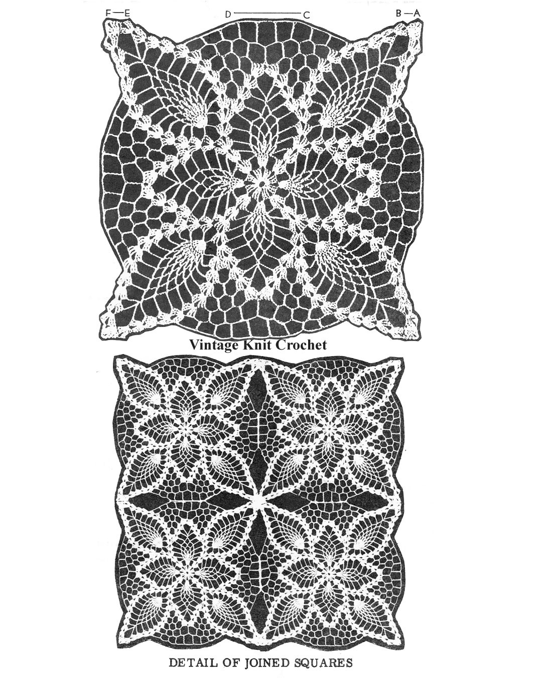 Vintage Crochet Square Medallion Pattern