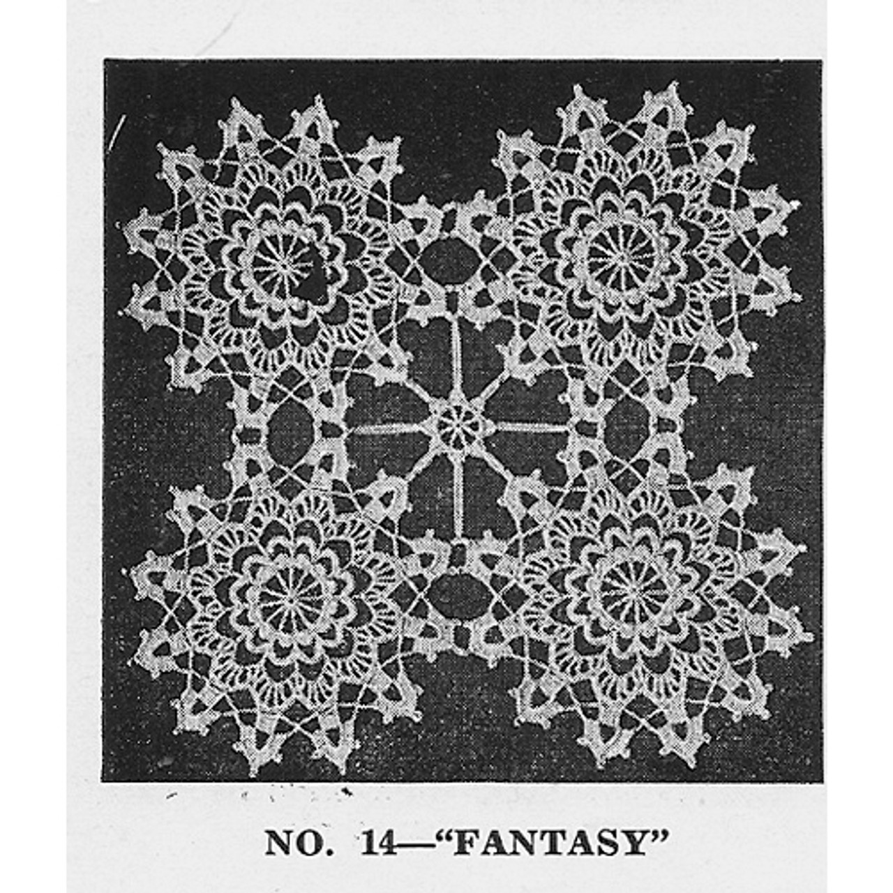 Crocheted Fantasy Medallion Pattern For Cloths