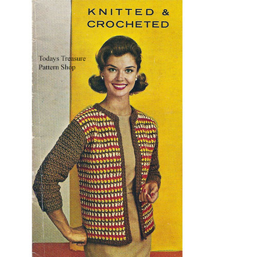 American Thread Knit Crochet Pattern Collection, Vintage 1930s to 1960s