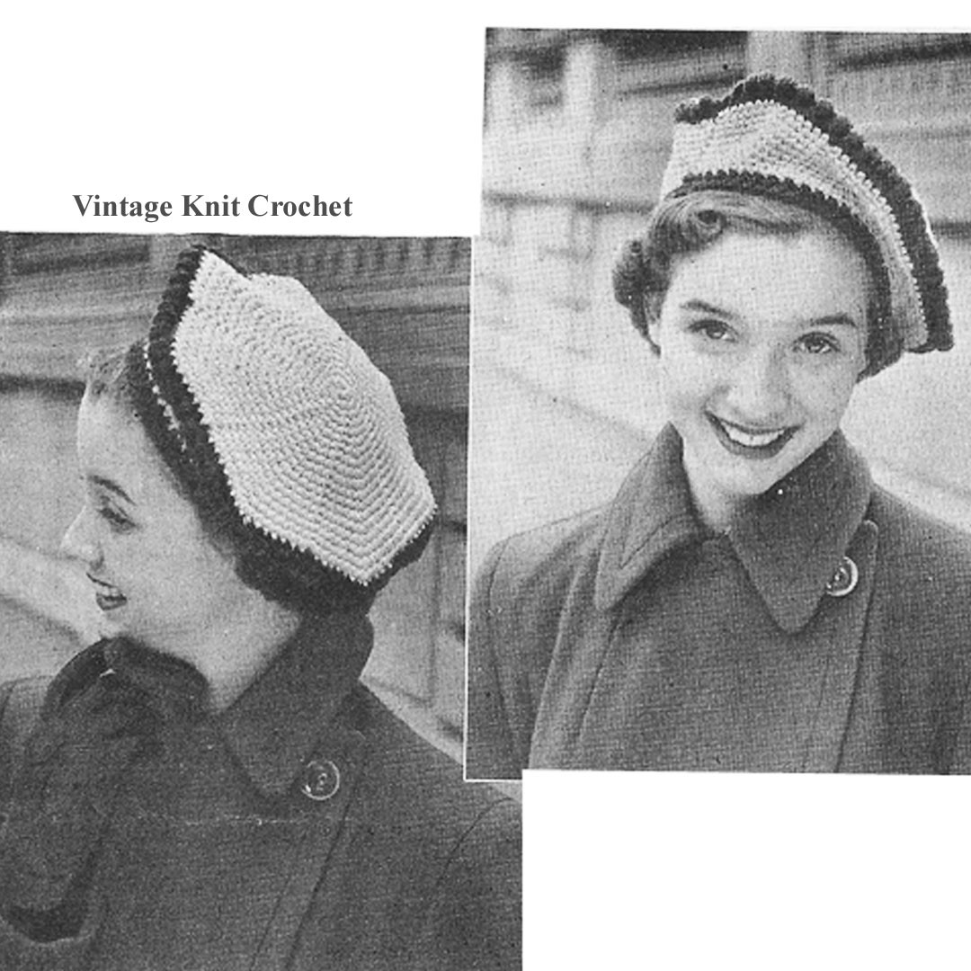 Crocheted Beret and Bag Pattern from Bleach Bottle