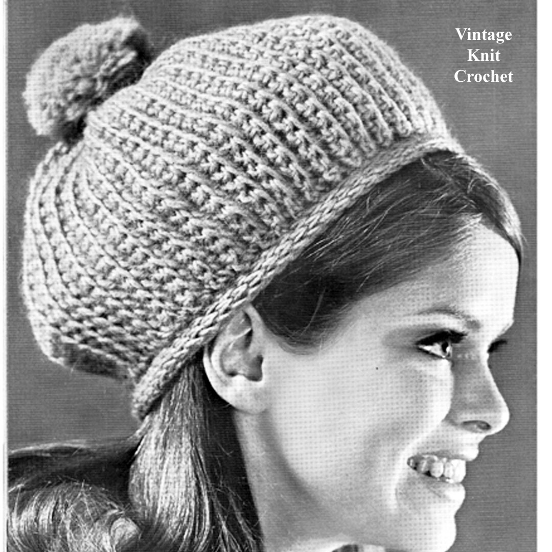 Tall Conical Crochet Hat, Clutch Bag Pattern
