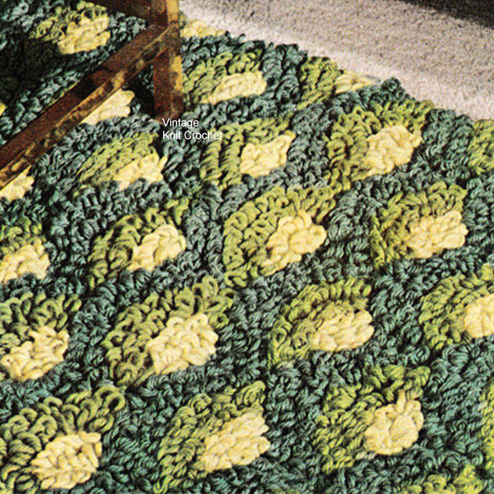 Vintage Crochet Sea Shell Rug Pattern
