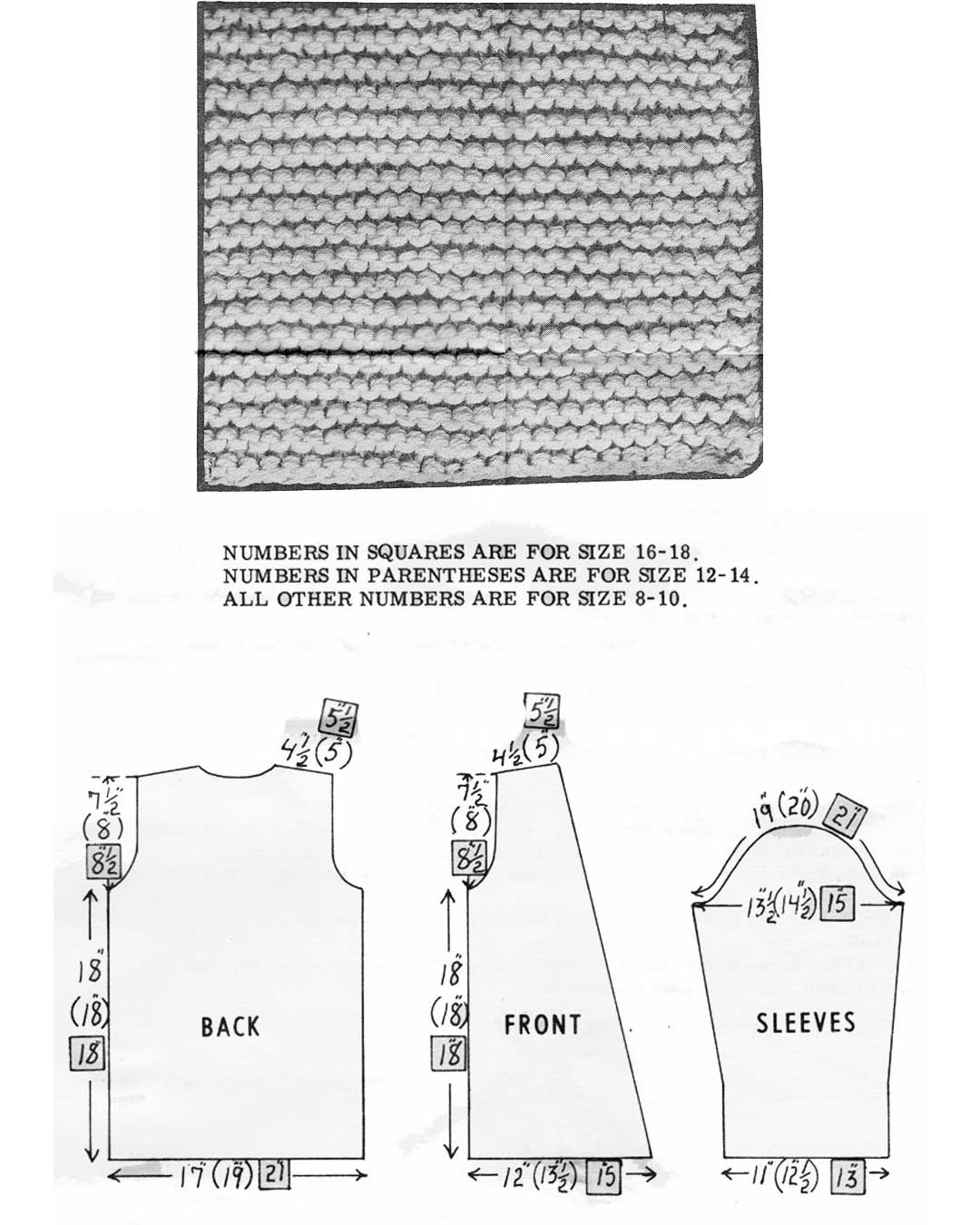Garter Stitch Knitted Jacket Pattern, Alice Brooks 7461