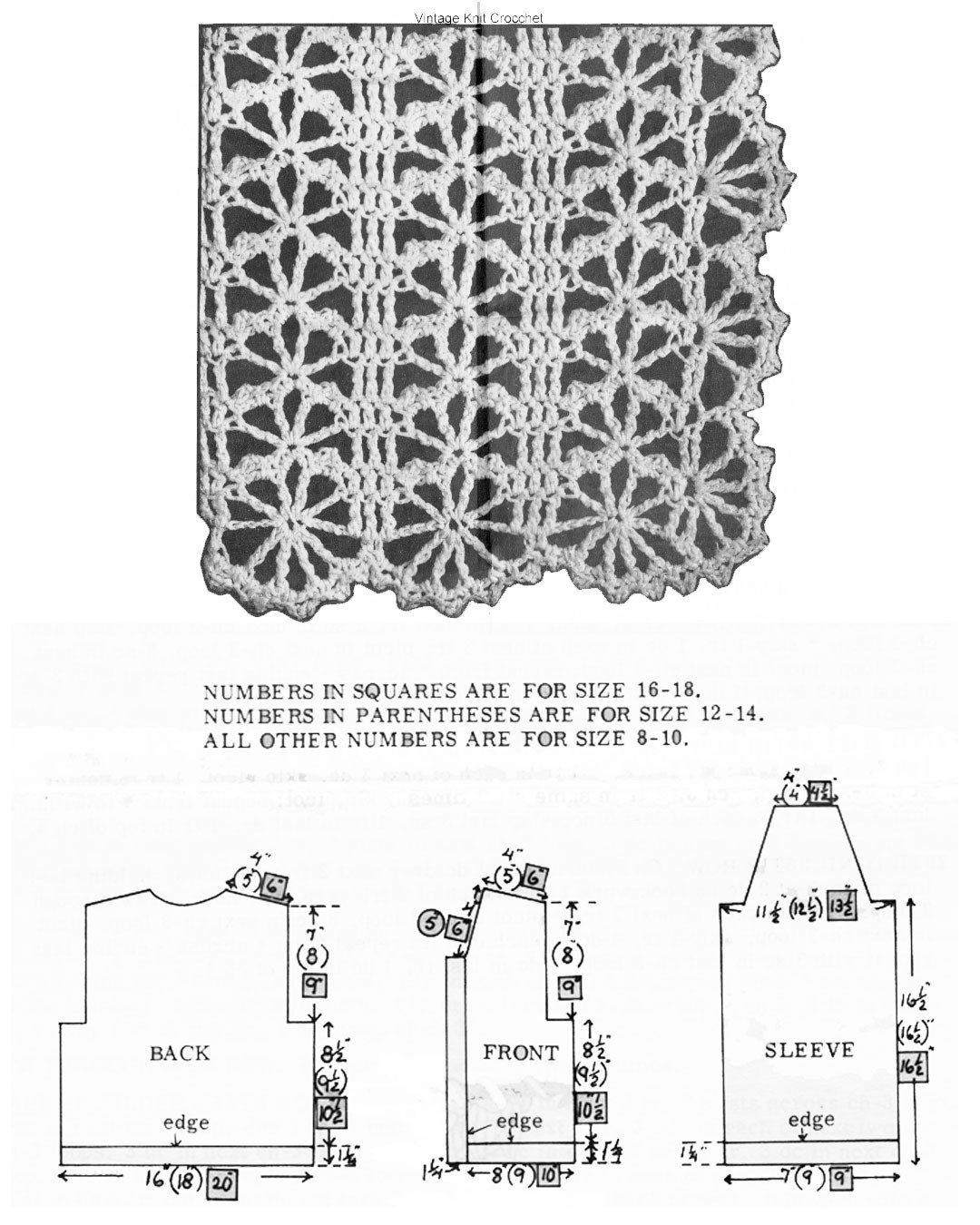 Crochet Short Lace Jacket Pattern Mail Order Design 7230