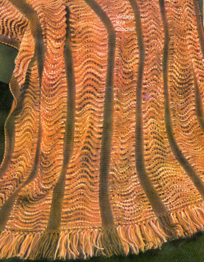 Easy Ripple Afghan Knitting Pattern