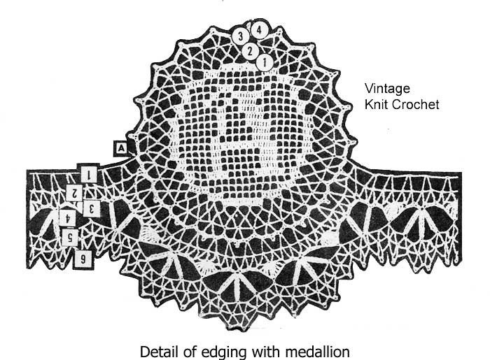 Filet Crochet Monogram, Initials with Edging Pattern, Mail Order Design ...