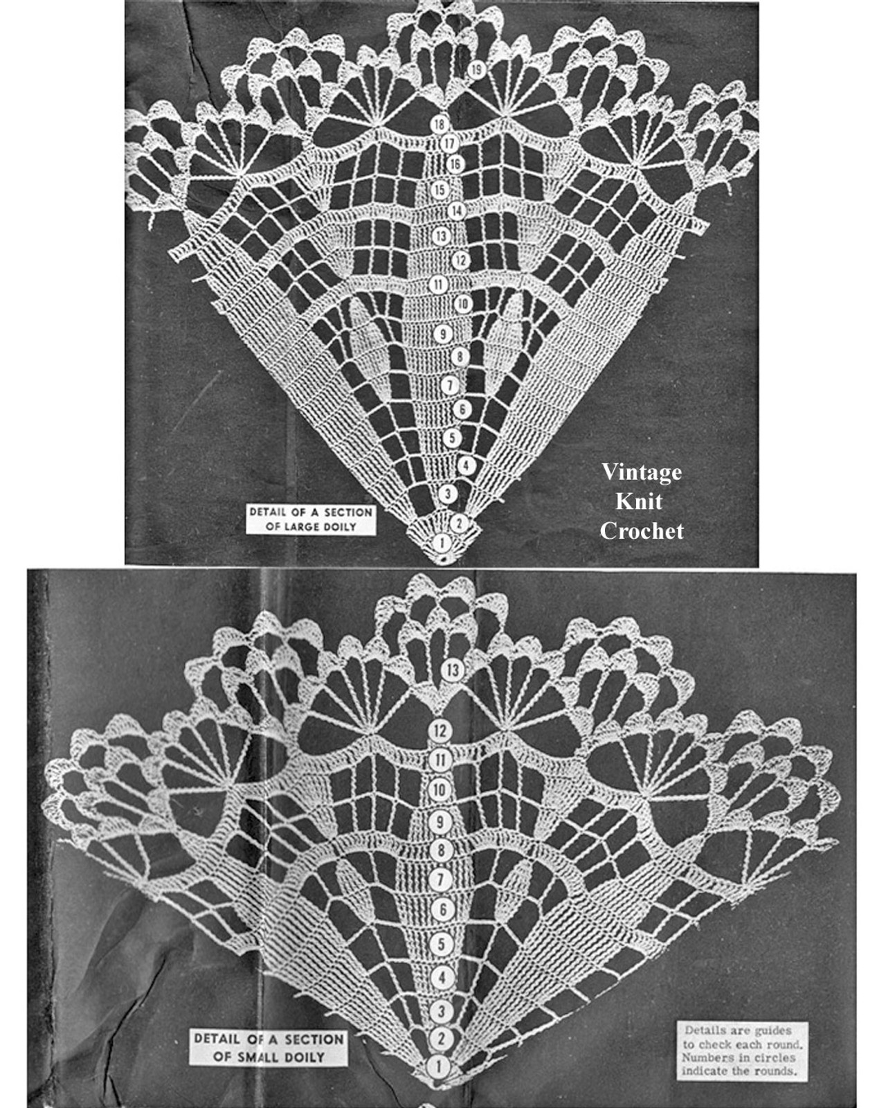 Crocheted Leaf Doilies Mats Chair Set Laura Wheeler 860 Mail Order