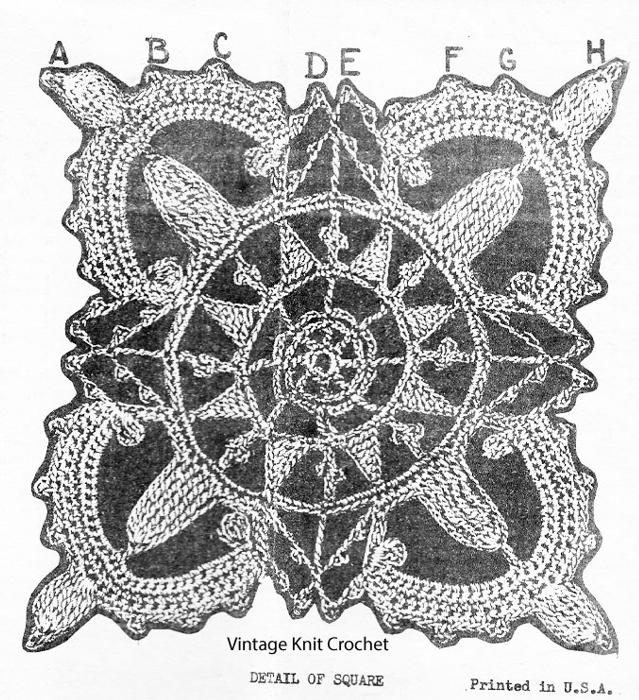 Crochet Tablecloth Pattern Medallions Laura Wheeler 1385
