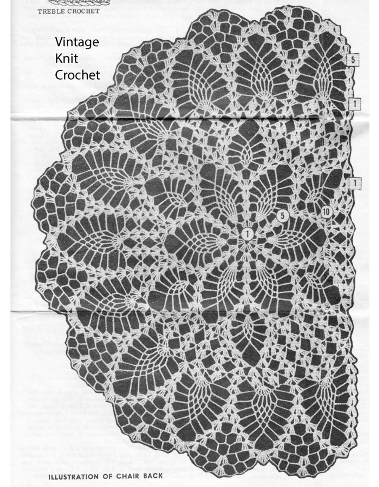 Mail Order Crochet Chair Doily Pattern Set Laura Wheeler 687
