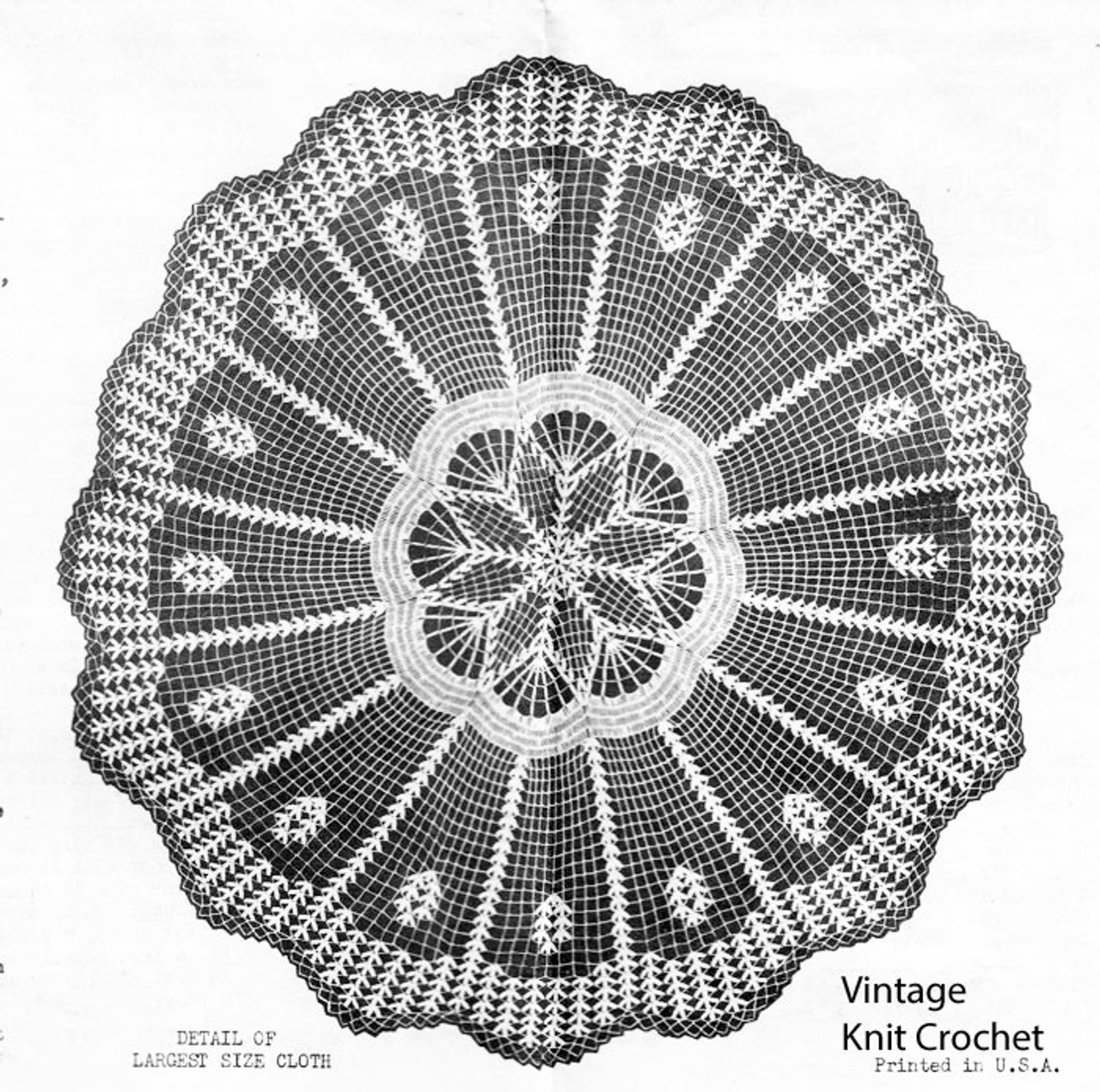 Crochet Poinsettia Cloth Pattern Laura Wheeler 1837