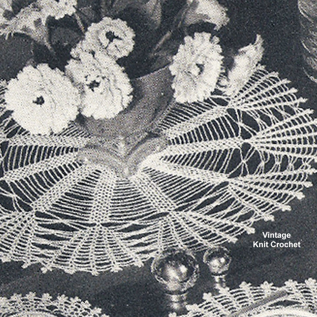 Crochet Wheel Doily Pattern, 11 inches