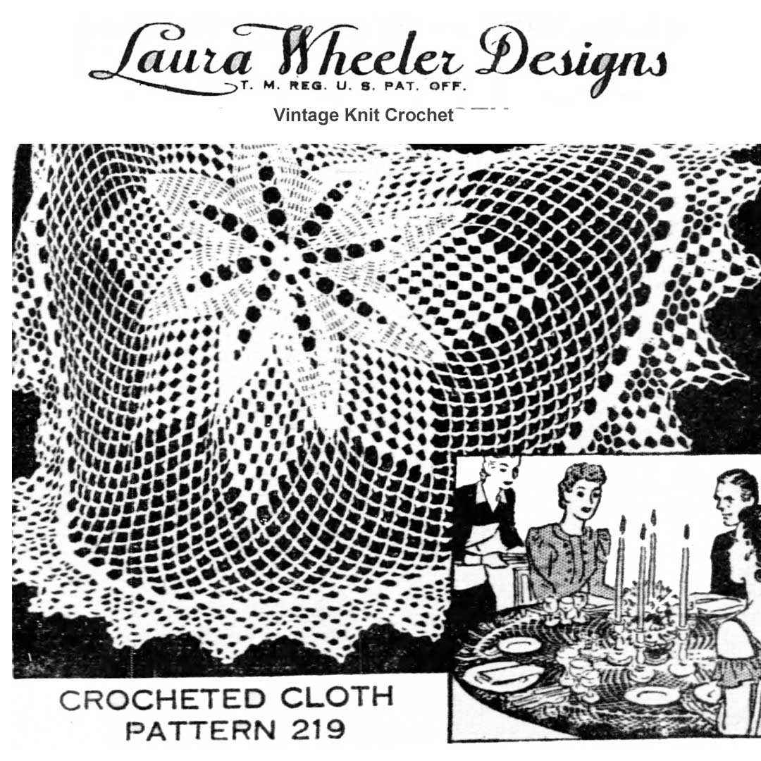 Crochet Star Cloth Pattern, Centerpiece Doilies, Laura Wheeler Design ...
