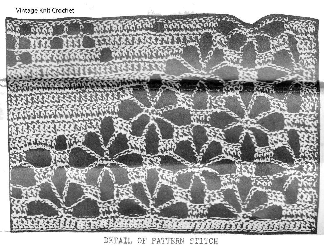 Filet Crochet Tulip Pattern, Chair Set Scarf, Alice Brooks 7498, Mail ...