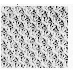 Beginners Smocking Stitch Knit Lap Robe Pattern