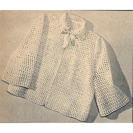 Quick Knit Long Coat or Bedjacket Pattern
