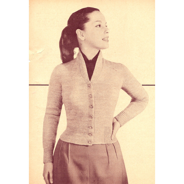 Semi Fitted Knit Raglan Cardigan Pattern Milanese