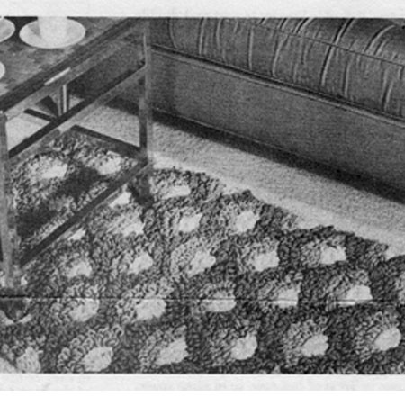 Crochet Sea Shell Rug Pattern is 24 x 44 inches