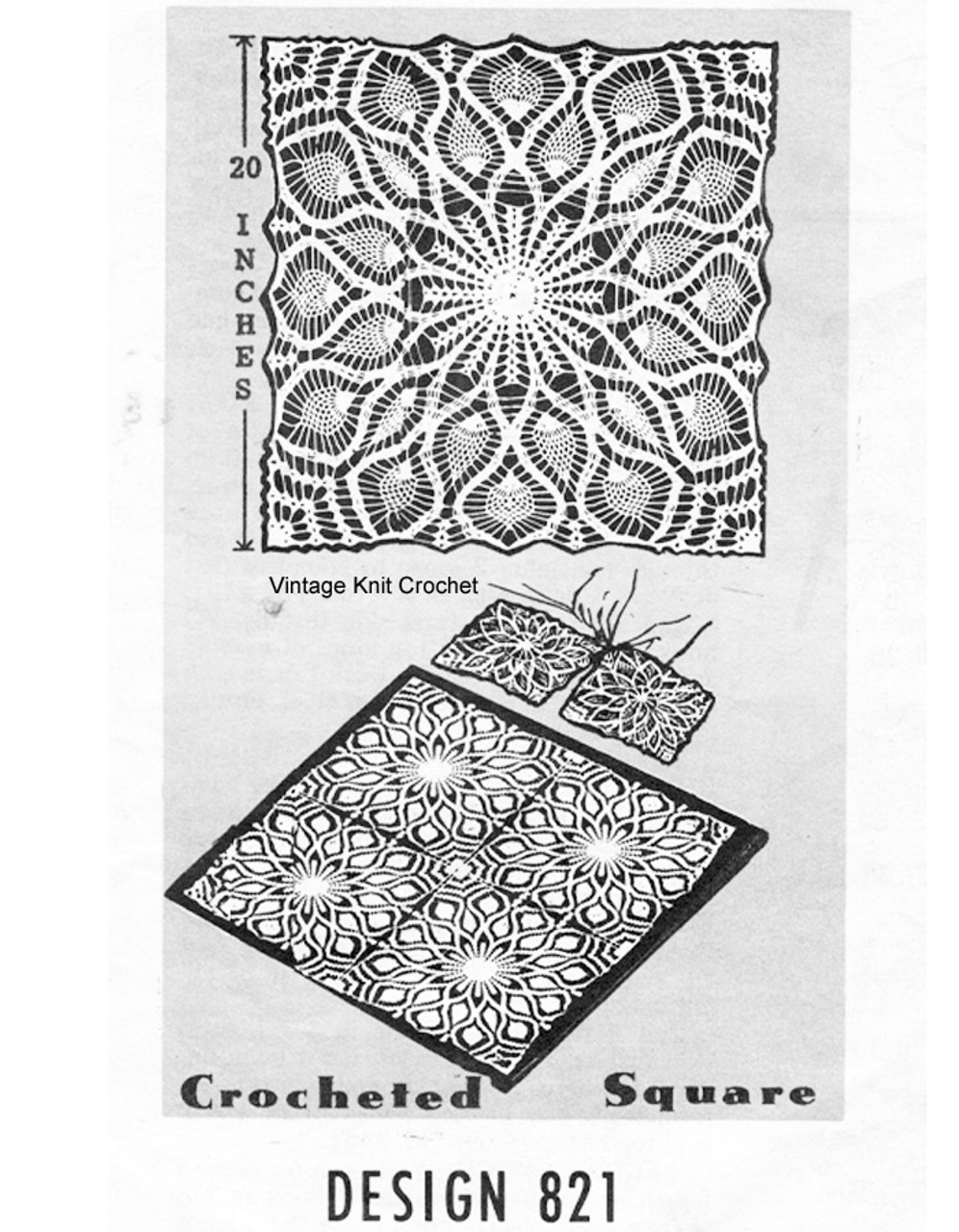 Large Pineapple Square Pattern Cloth Spread Runner Laura Wheeler 821