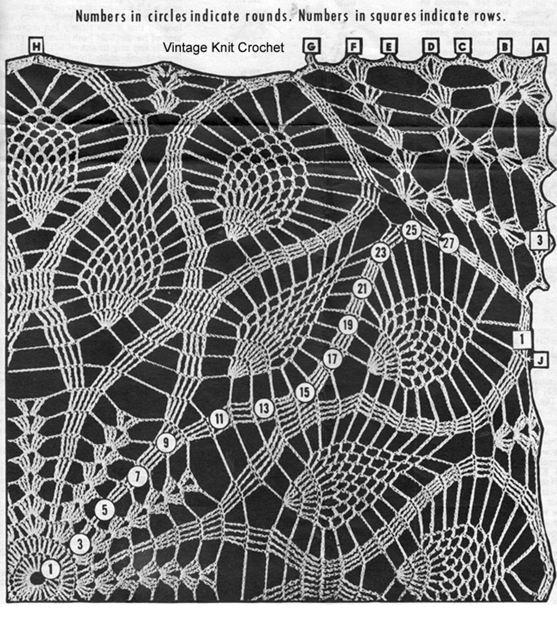 Large Pineapple Square Pattern Cloth Spread Runner Laura Wheeler 821