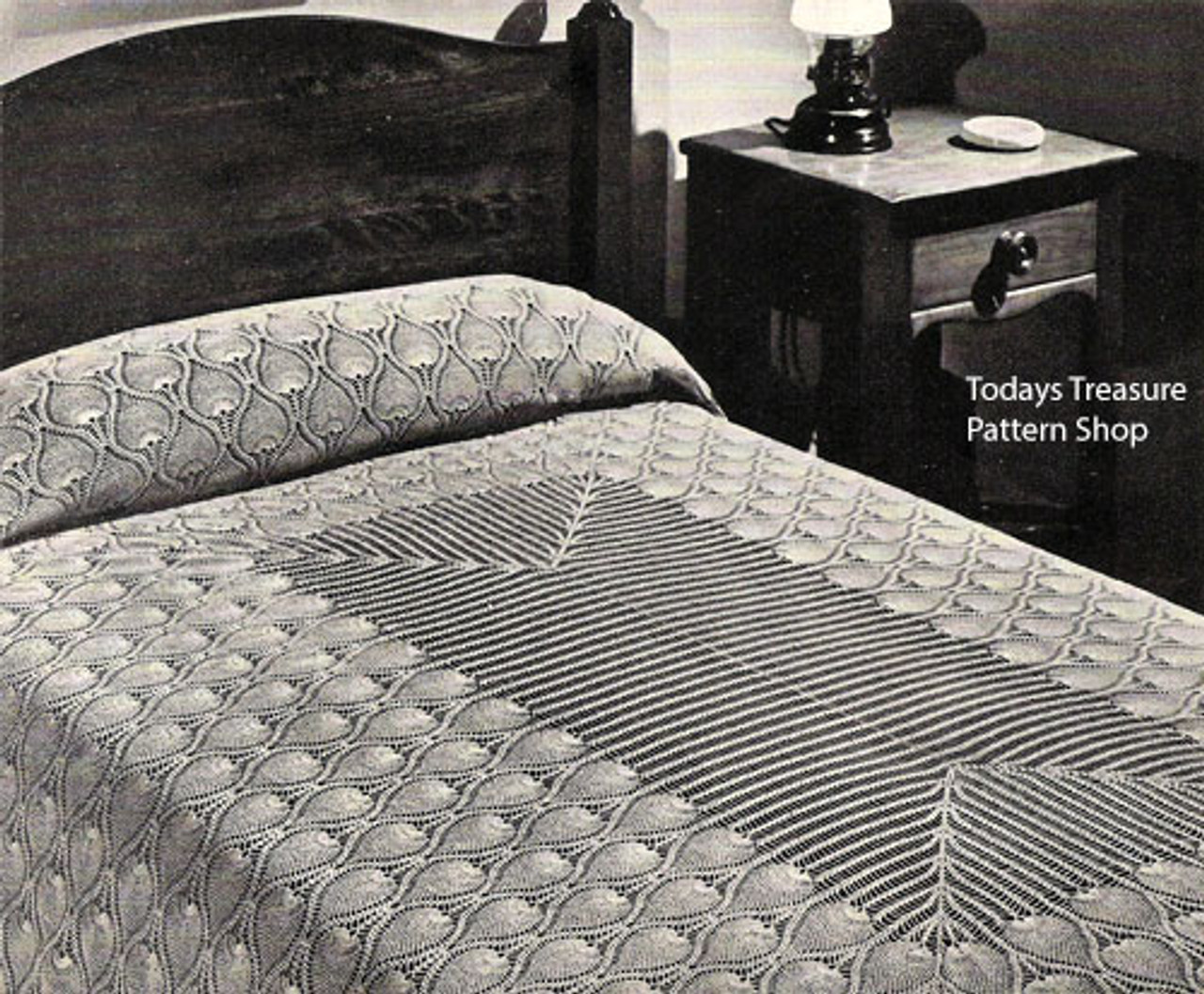 Crocheted Pineapple Bedspread Tablecloth Runner Pattern