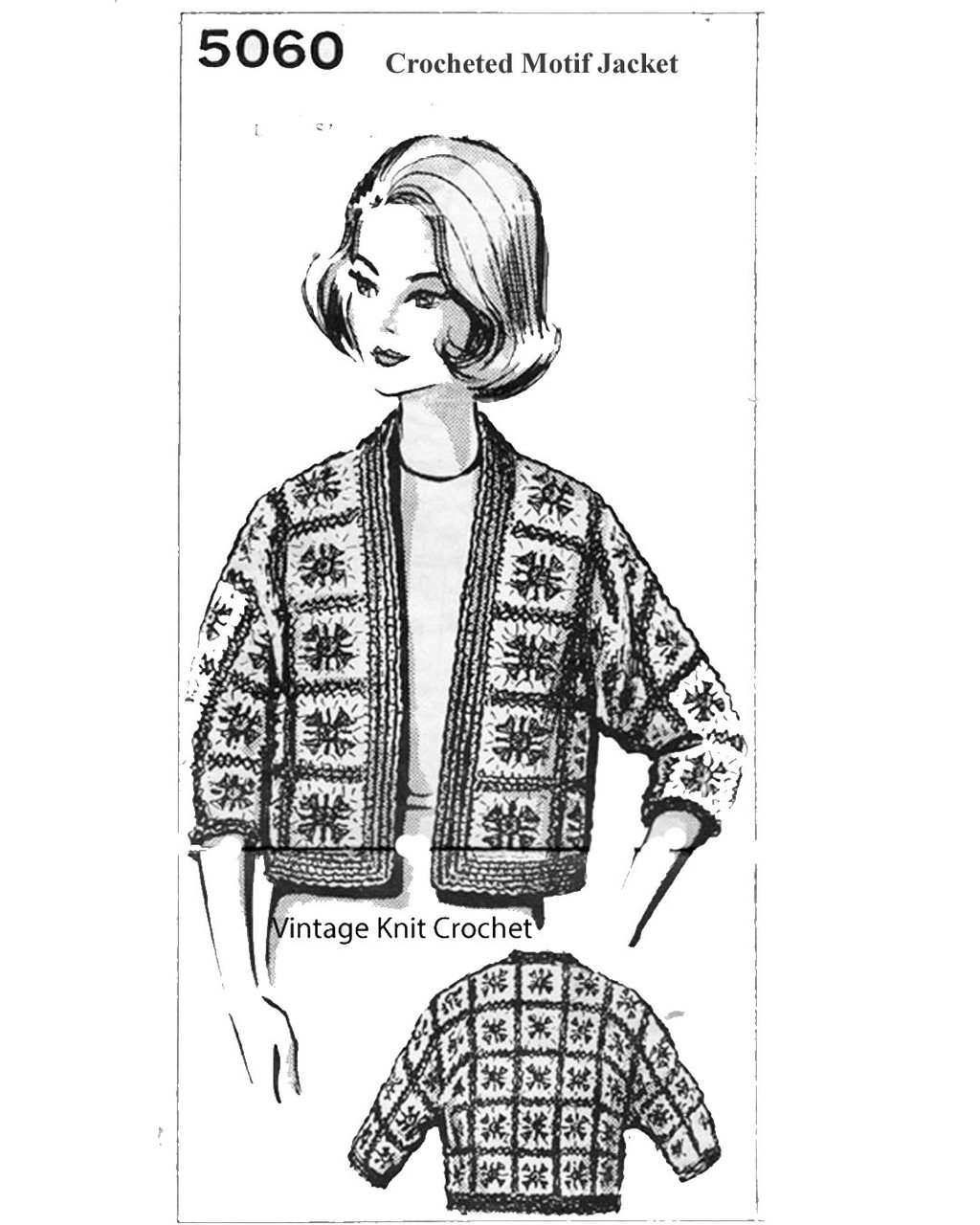 square pattern jacket