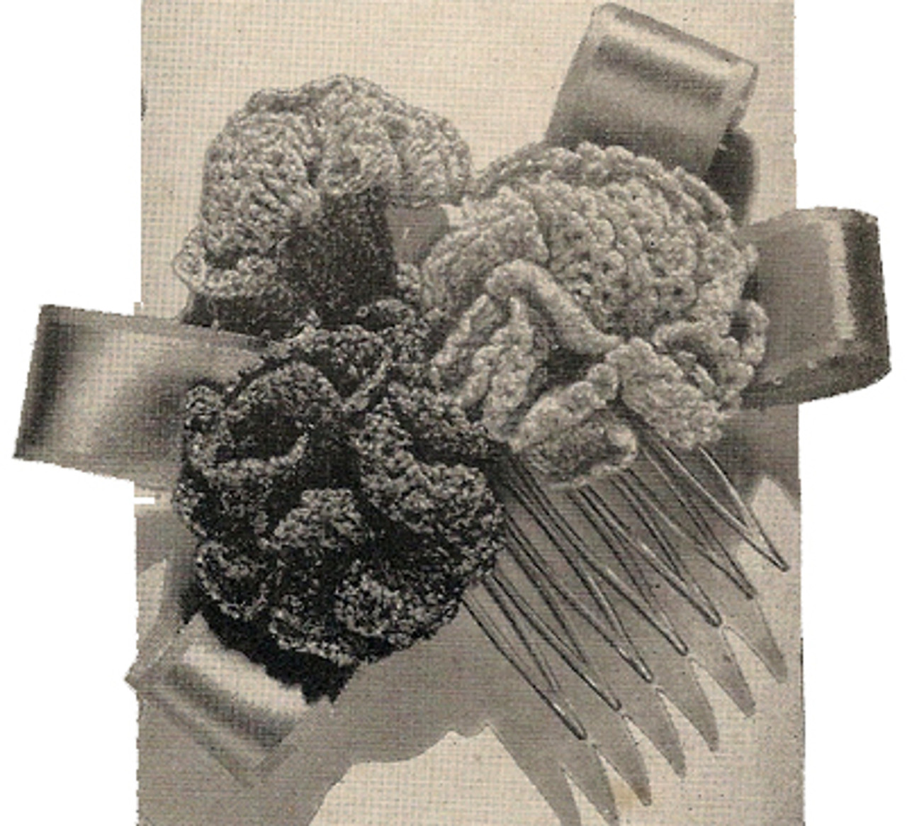 Crocheted Hair Ornament Patterns Lily Leaflet 112 B