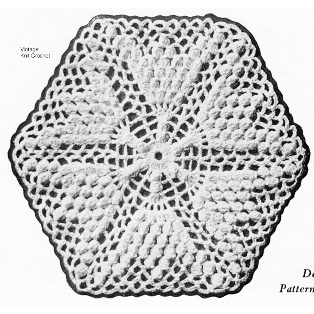 Crochet Hexagon Medallion Bedspread Pattern