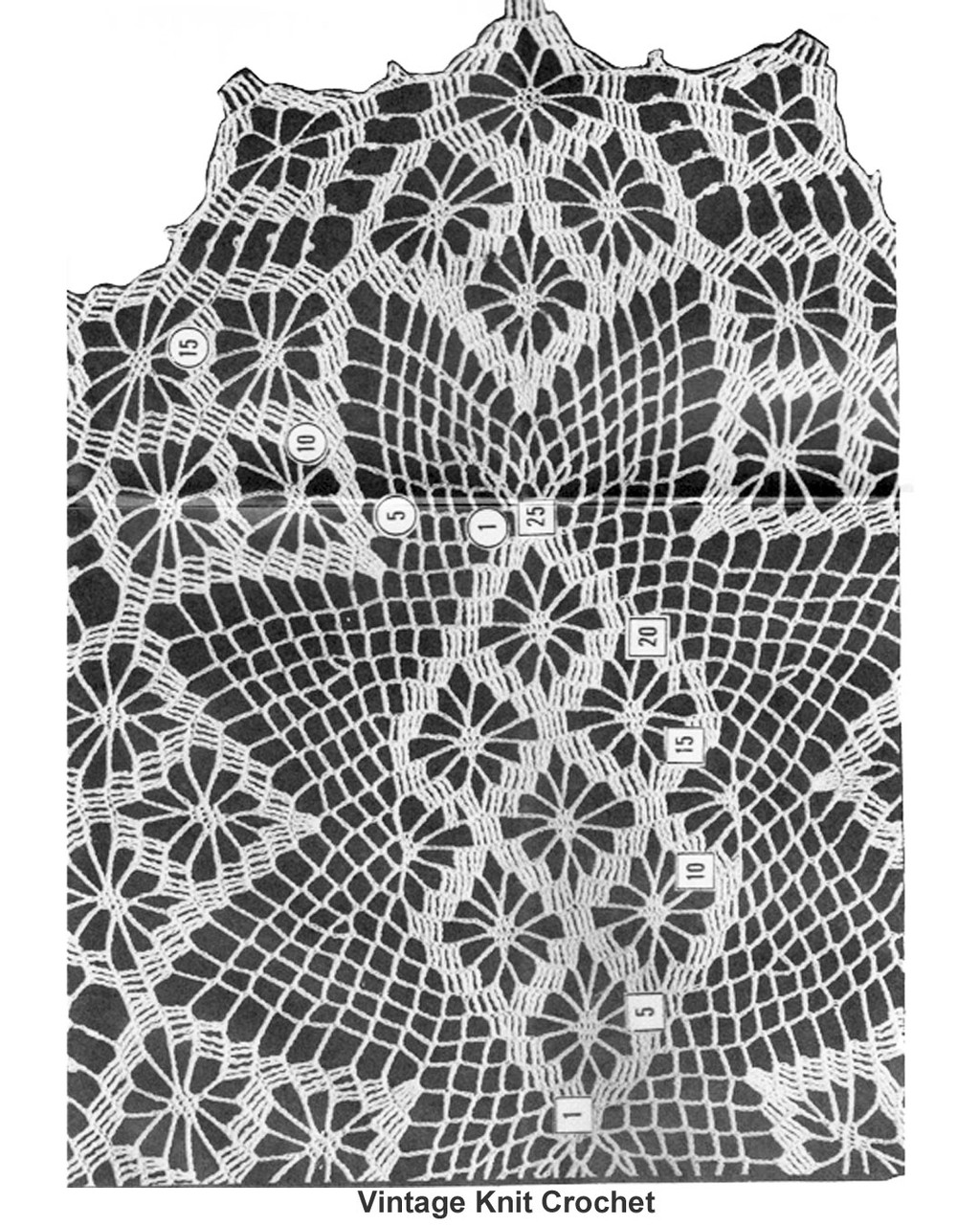 Crochet Spiderweb Chair Doily Pattern Diamond Design 7454