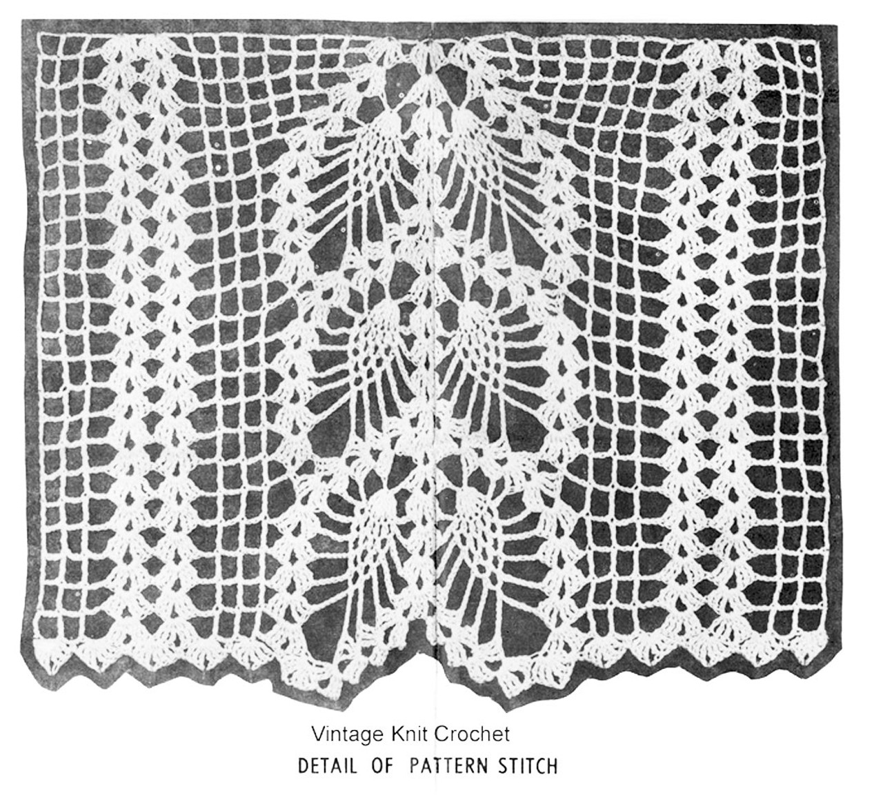 Crochet Pineapple Bedspread Pattern Mail Order Design 7451